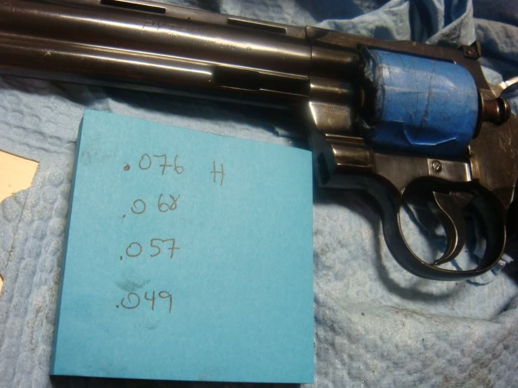 Fixing endshake on 41 magnum python (*LARGE PICS*) | Colt Forum